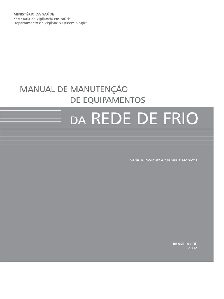 Manual de Rede de Frio_ Manutenção de e.. | PDF
