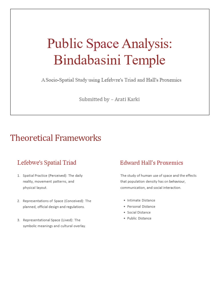 public space Analysis | PDF | Temple