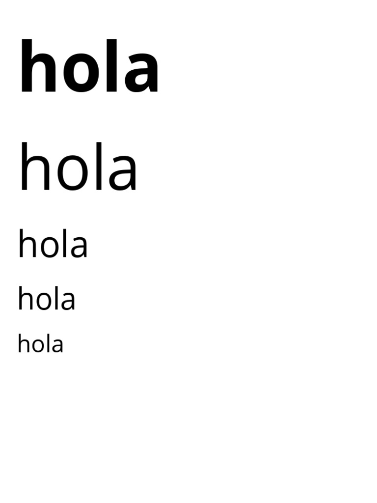 Hola | PDF