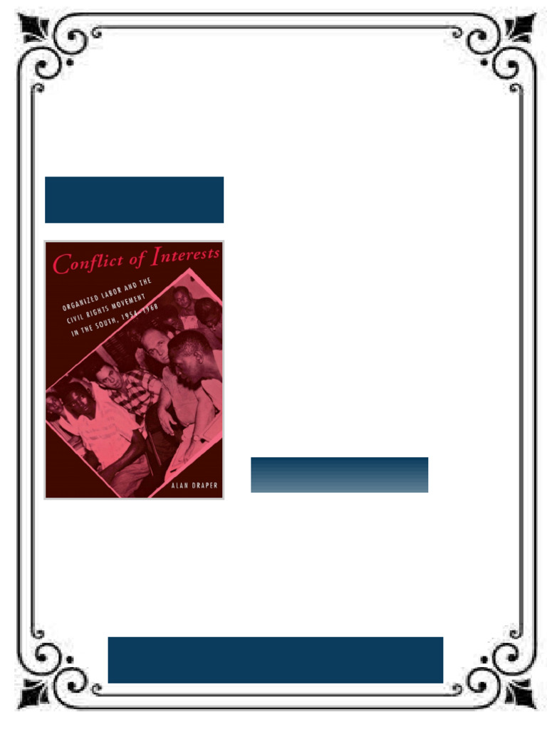 Conflict of Interests Organized Labor and the Civil Rights Movement in ...