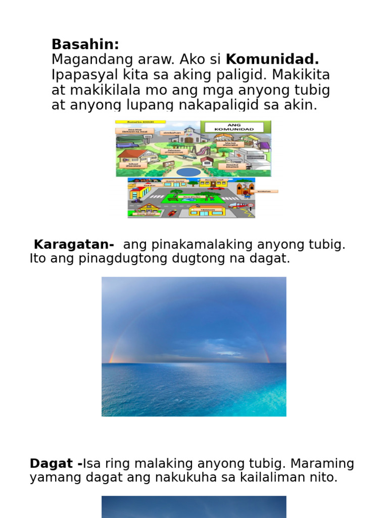 Anyong Lupa at Anyong Tubig | PDF