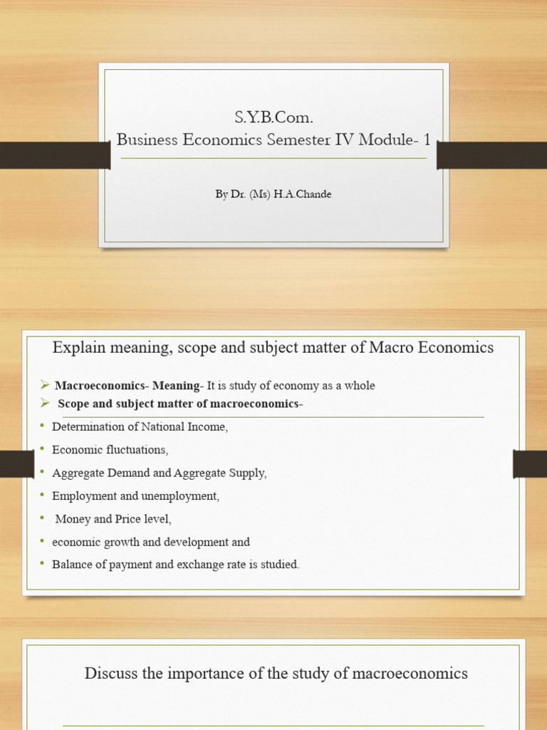 Macro Economics Overview and Concepts | PDF | Gross Domestic Product ...