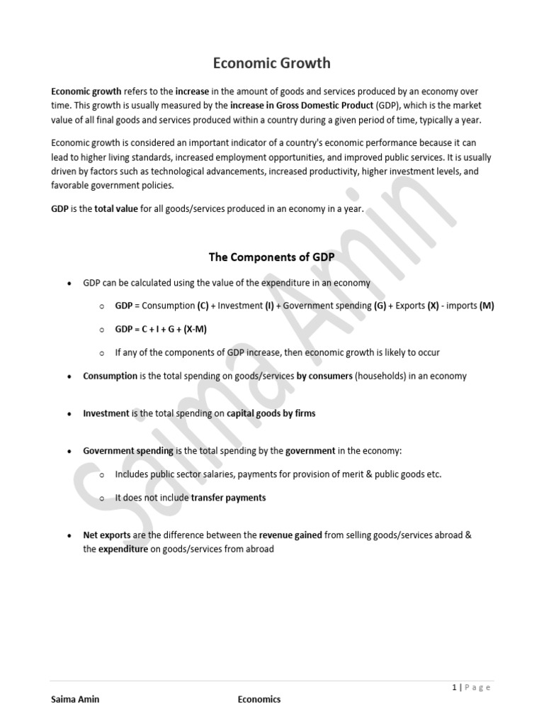 Economic Growth & Recession | PDF | Gross Domestic Product ...