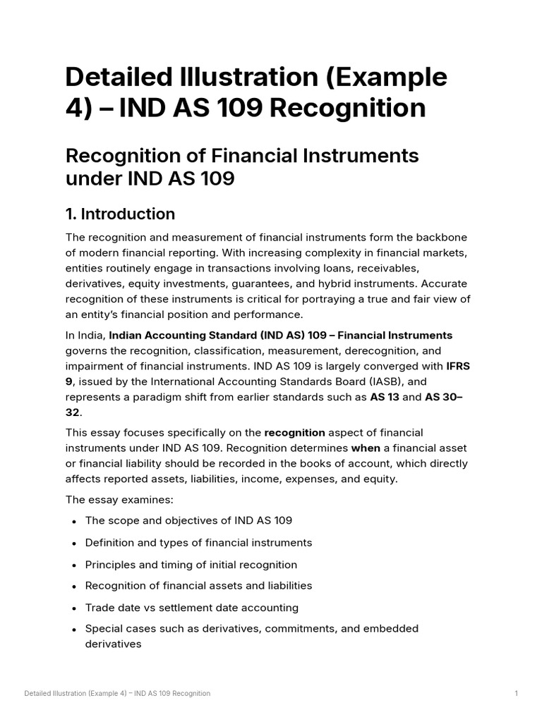 IND as 109 Detailed Illustration Example 4 | PDF
