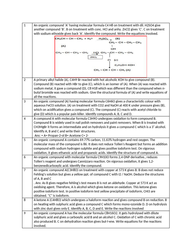 WORD PROBLEMS | PDF | Redox | Acid