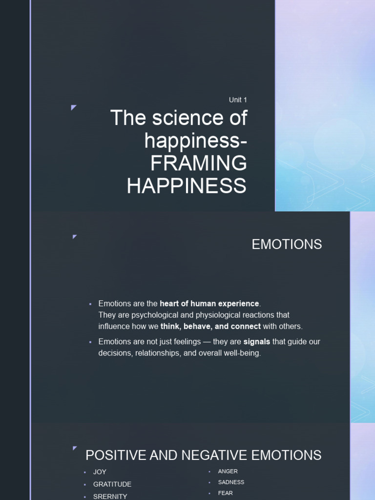 The Science of Happiness Explained | PDF | Happiness | Emotions
