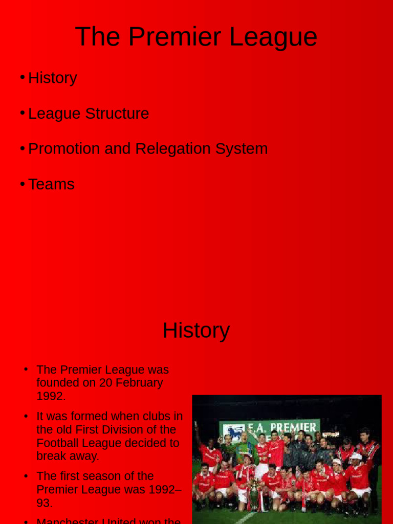 Overview of the Premier League | PDF