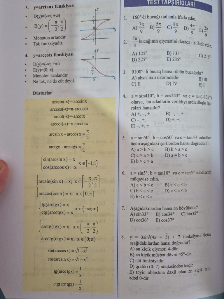 Trigonometric Functions T | PDF