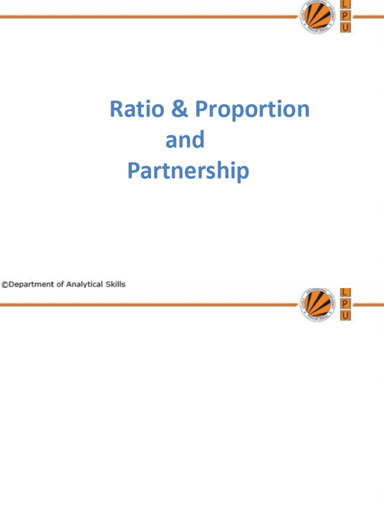 Understanding Ratios and Proportions | PDF | Ratio | Arithmetic