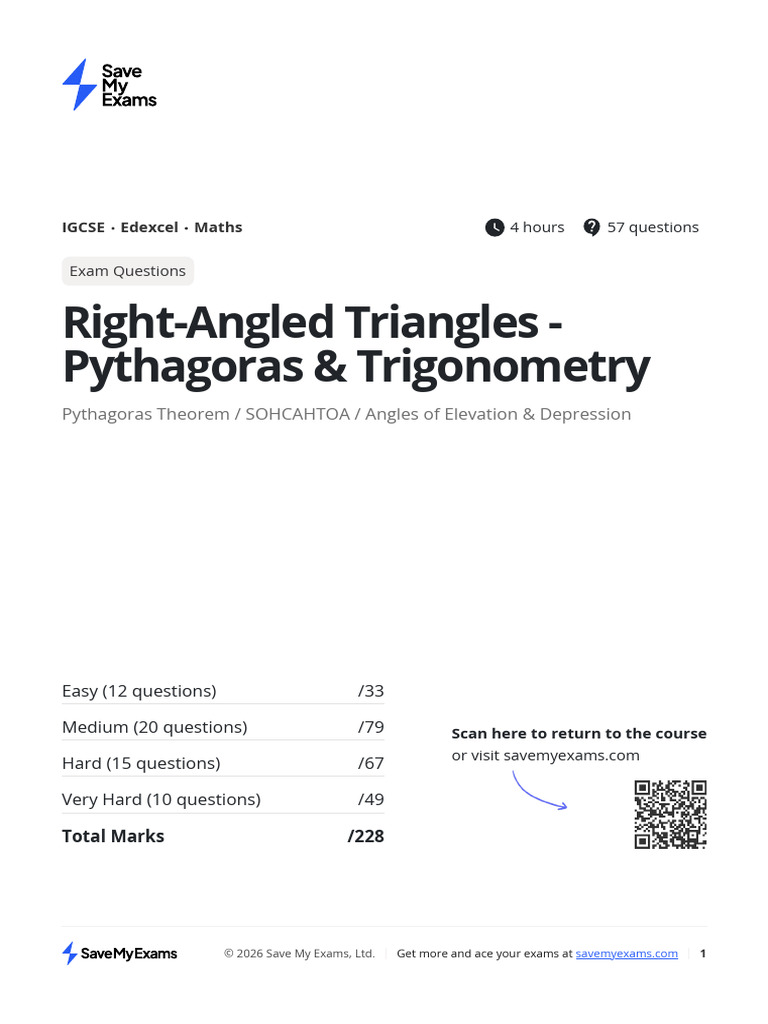 Right Angled Triangles Pythagoras and Trigonometry PKQw5j9NVpF6z5sF (1 ...
