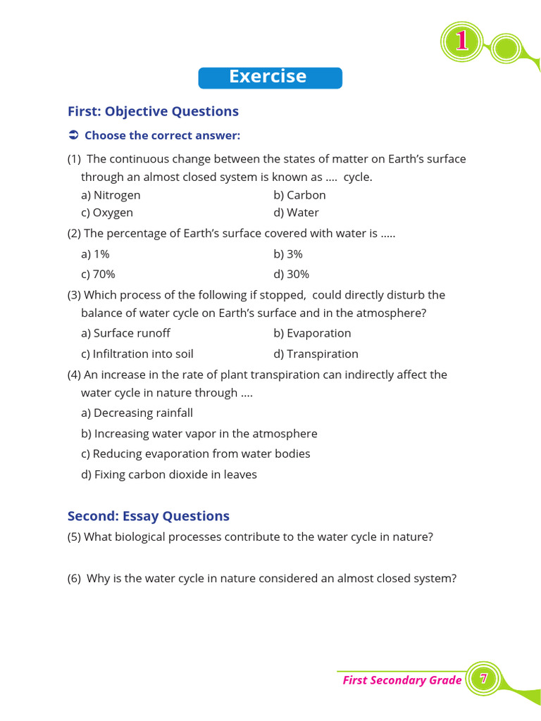 Water Cycle and Properties of Water | PDF | Enzyme | Ion