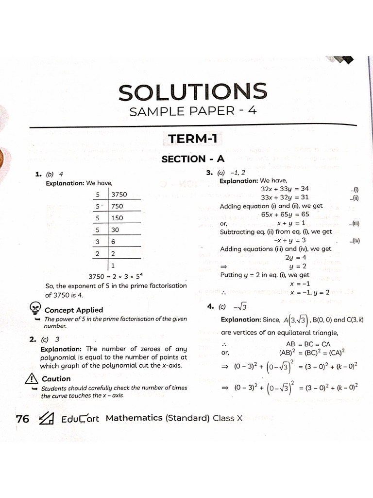 10th Sample Paper Solutions 25-Dec-2023 1-17 Pm (3) | PDF