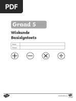 Graad 6 - Werkopdrag 1 Getalsinne Numeriese en Geometriese Patrone | PDF