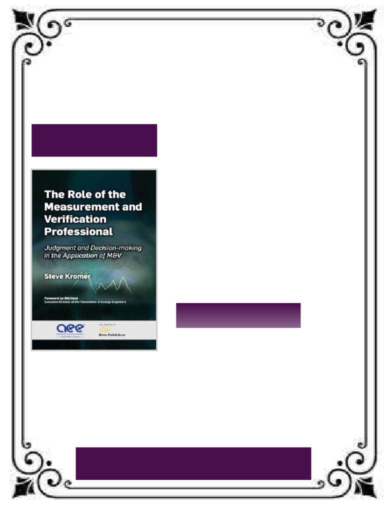 The Role of the Measurement and Verification Professional 1st Edition ...