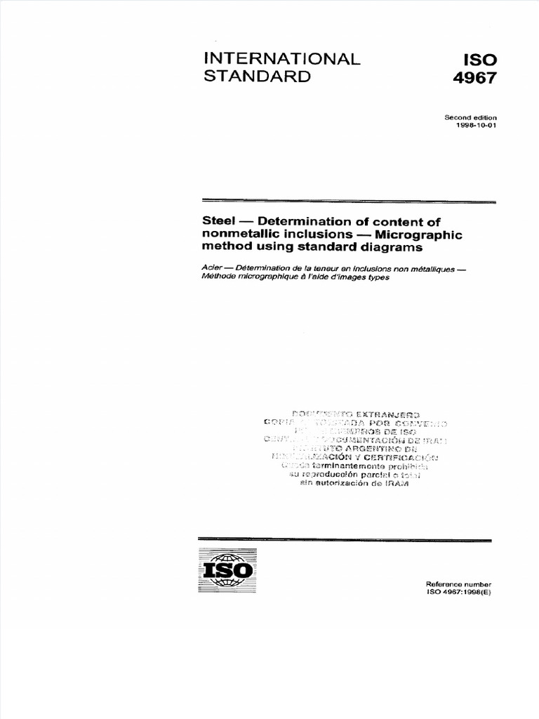 GB-T 10561 (ISO 4967) | PDF