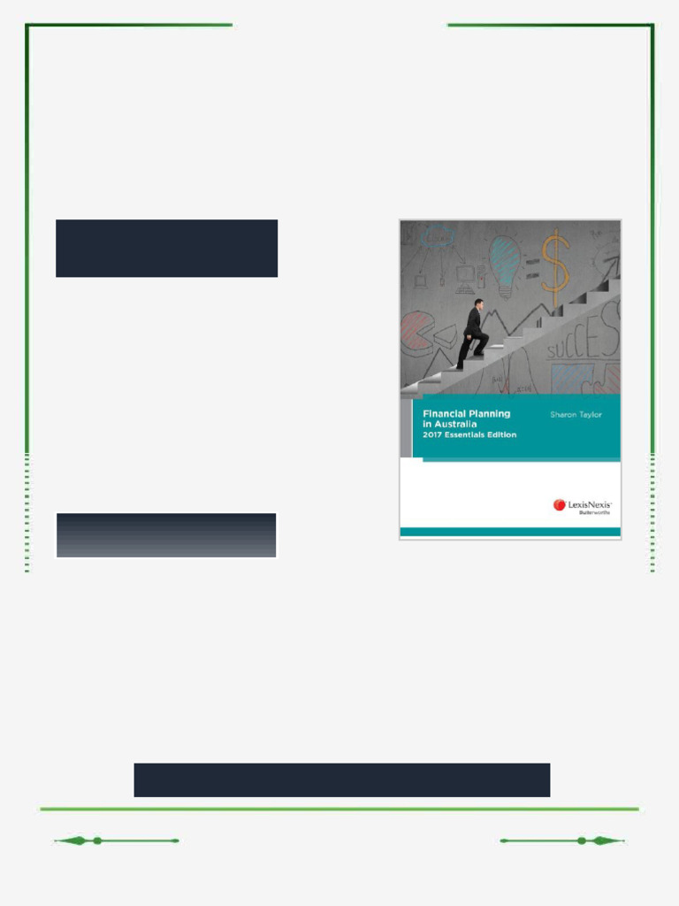 Financial planning in Australia 2017 Sharon Maria Taylor ebook released ...