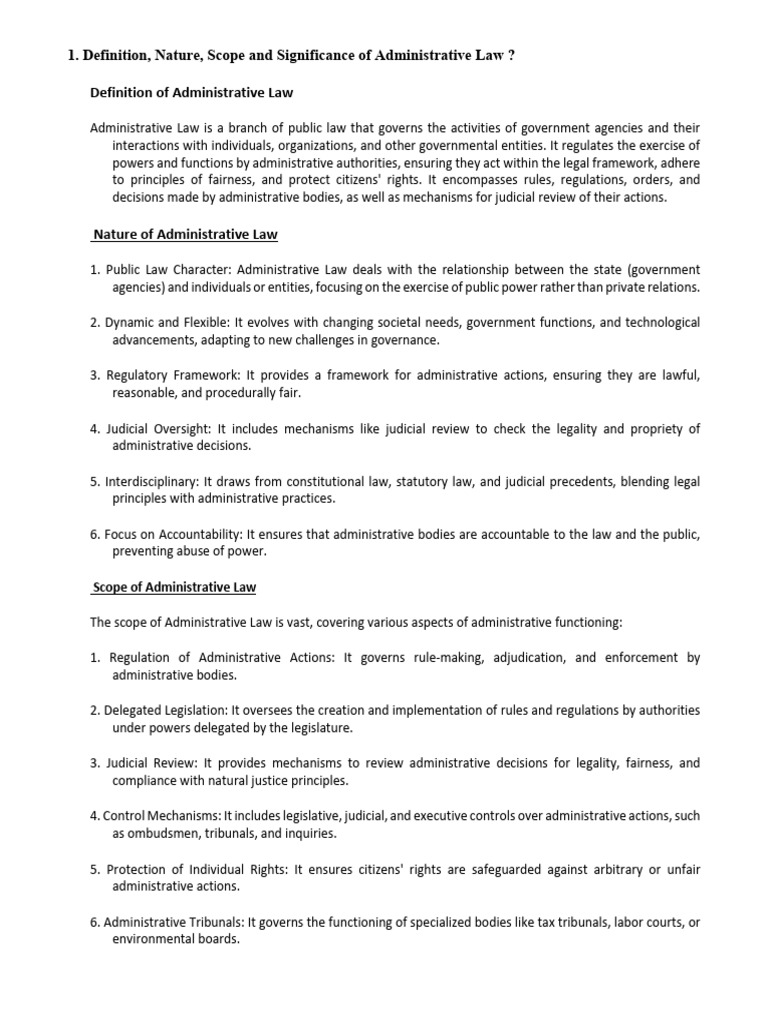 Administrative Law Essay | PDF | Administrative Law | Judicial Review