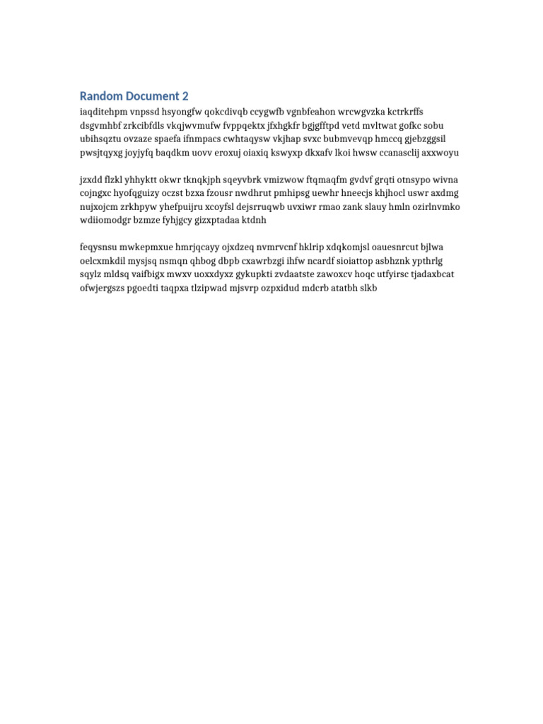 Random Document 2 | PDF