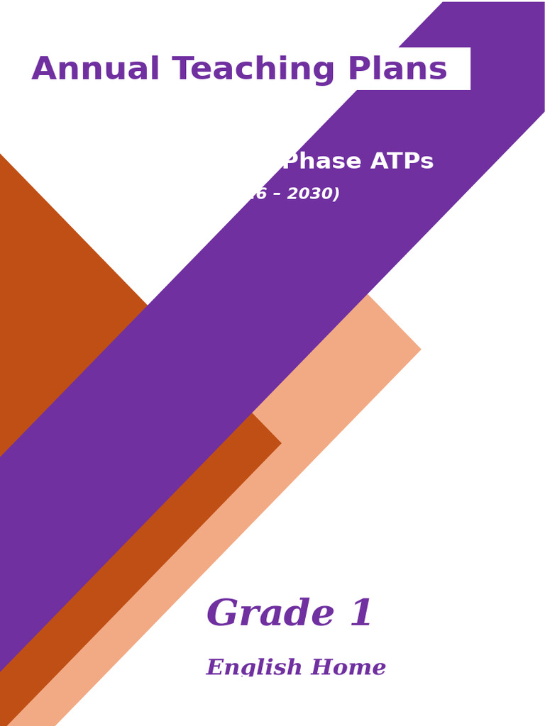Grade 1 English Teaching Plans 2026-2030 | PDF | Phonics | Reading ...