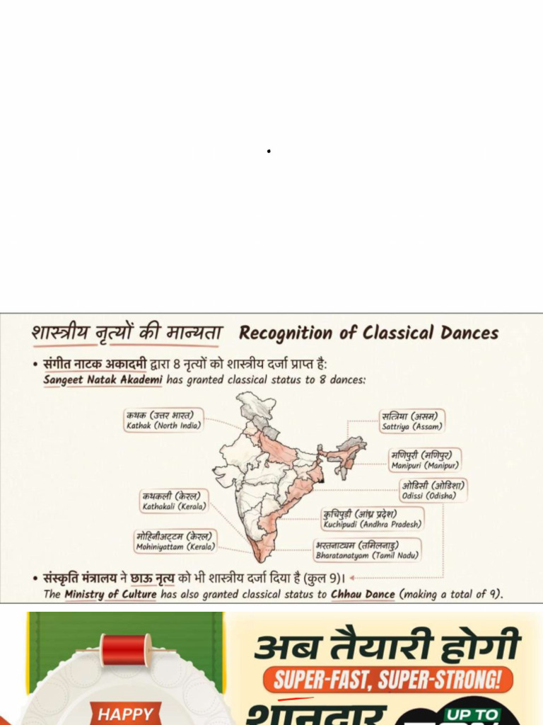 Classical Dance MCQ Yt Static GK - Compressed | PDF