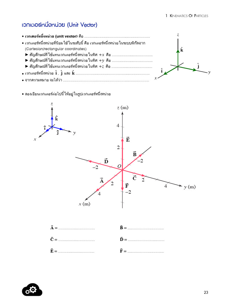 Unit Vector | PDF | Kinematics | Abstract Algebra