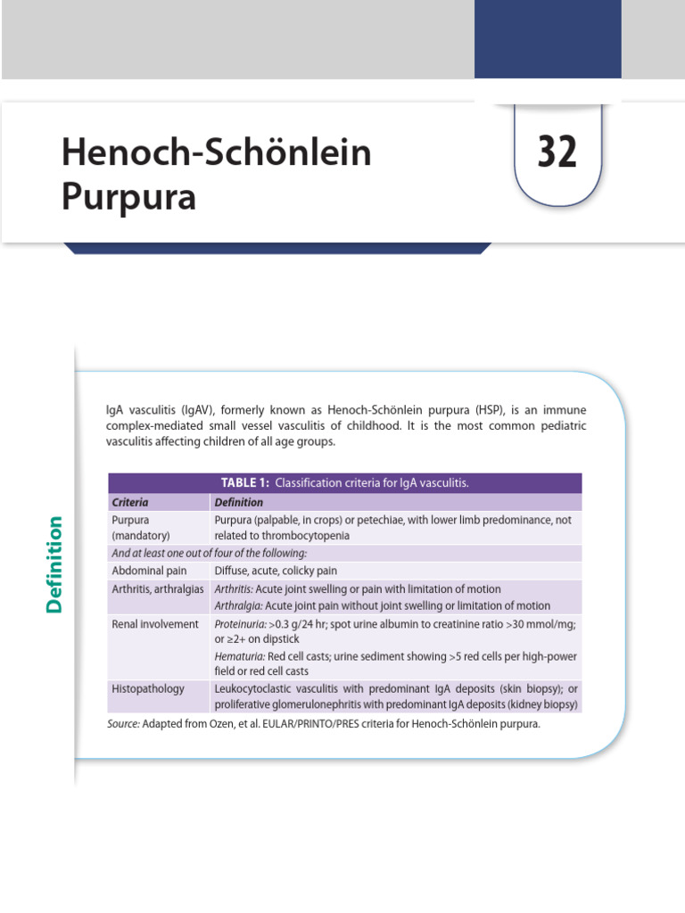 Ch 032 STG Henoch Schonlein Purpura Removed | PDF | Clinical Medicine ...