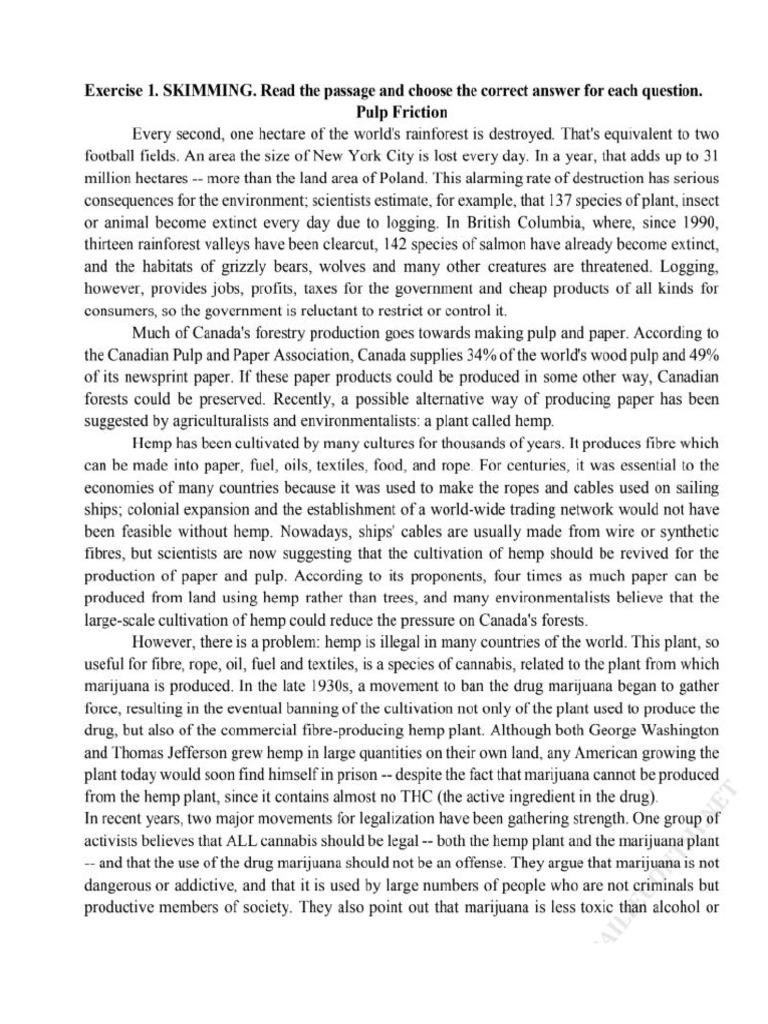 Bài Đọc Skim - Scan | PDF
