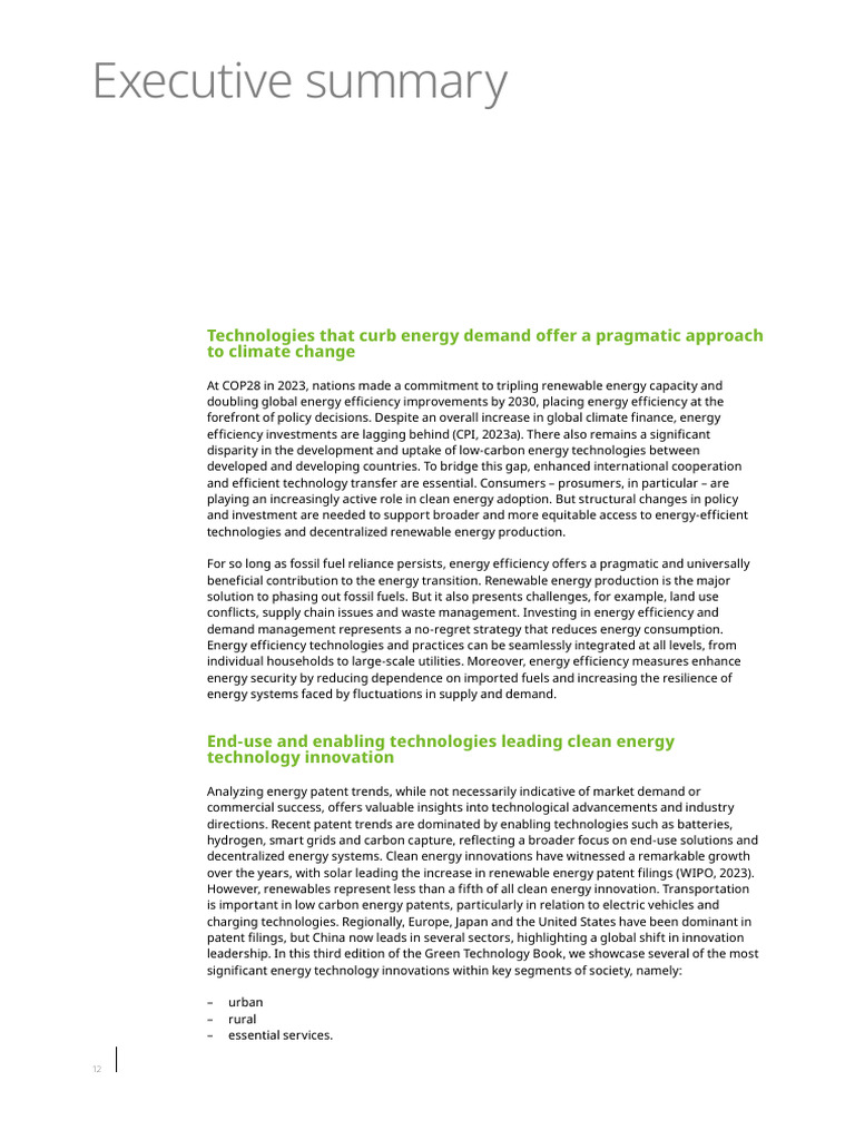 Green Technology Book Energy Solutions for Climate Change 14 63 | PDF ...