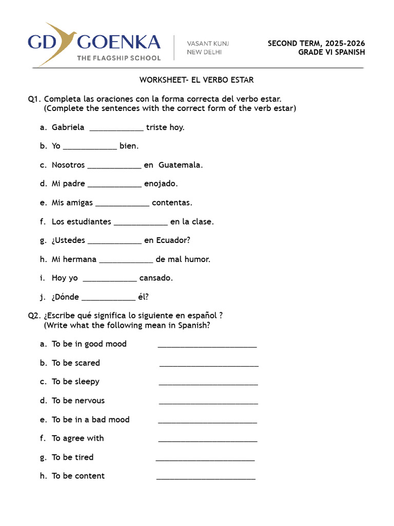 ESTAR Worksheet .Docx | PDF