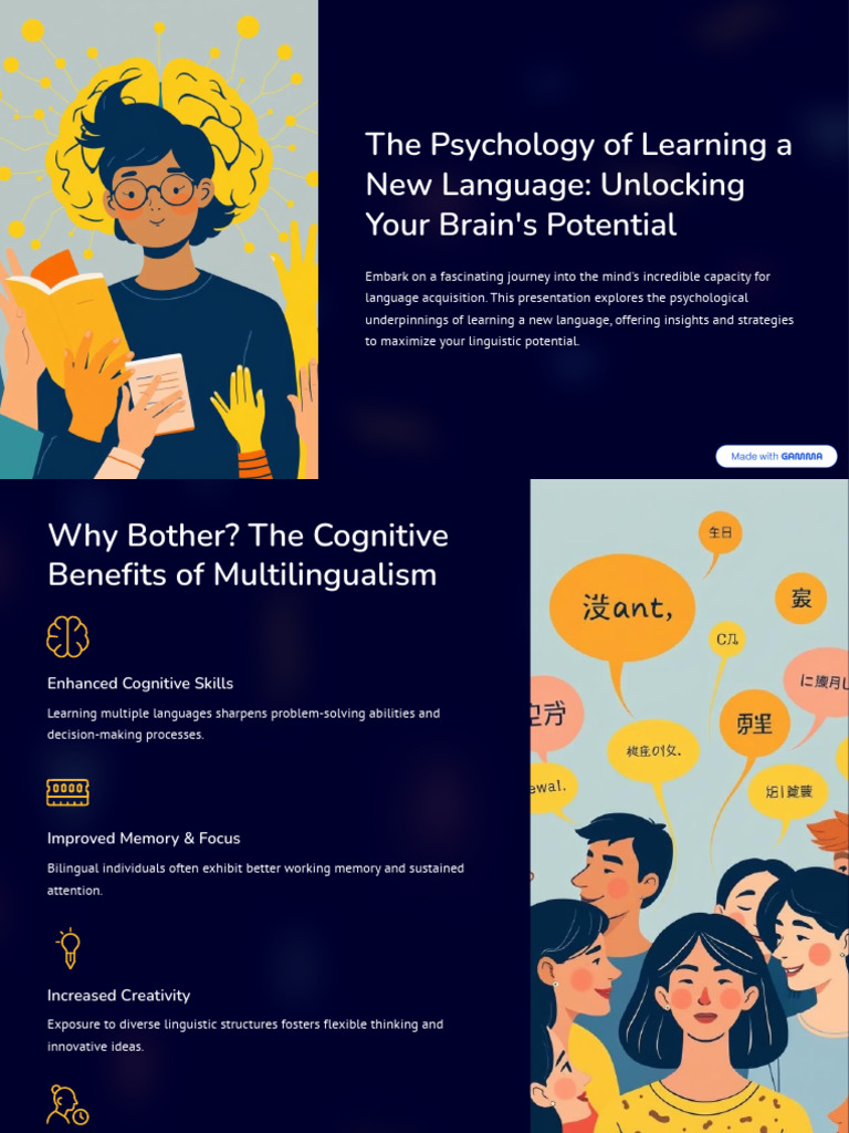 Language Learning Psychology Explained | PDF | Learning | Multilingualism