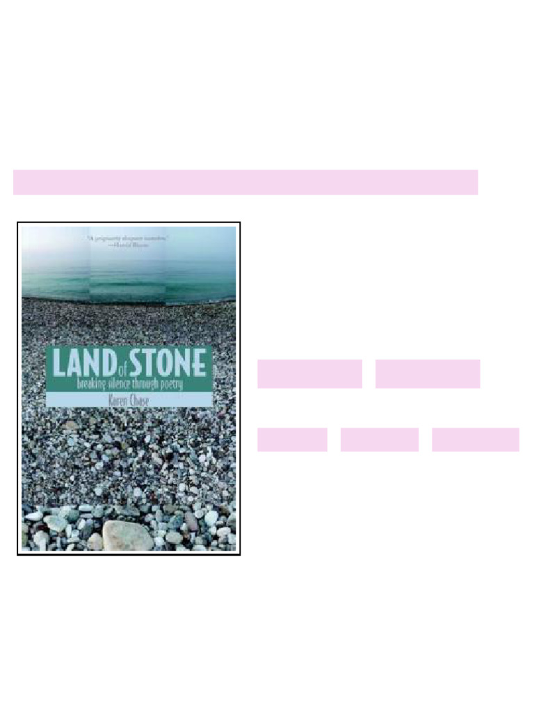 (Ebook) Land of Stone : Breaking Silence Through Poetry by Karen Chase ...