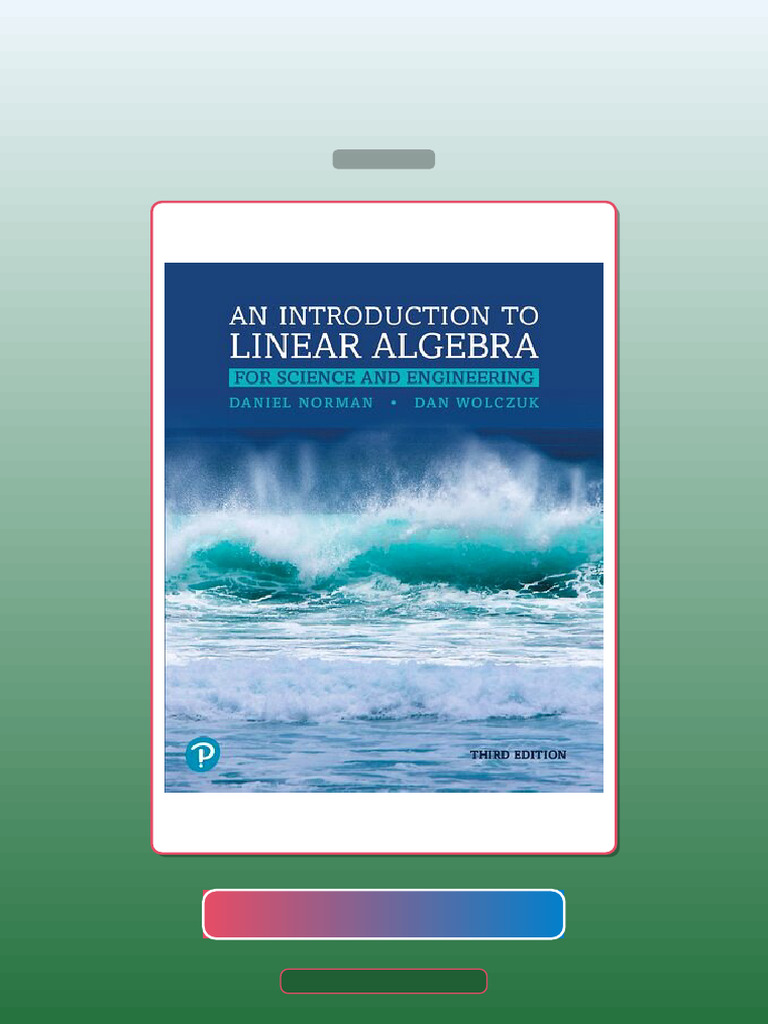 Test Bank for Introduction to Linear Algebra for Science and ...