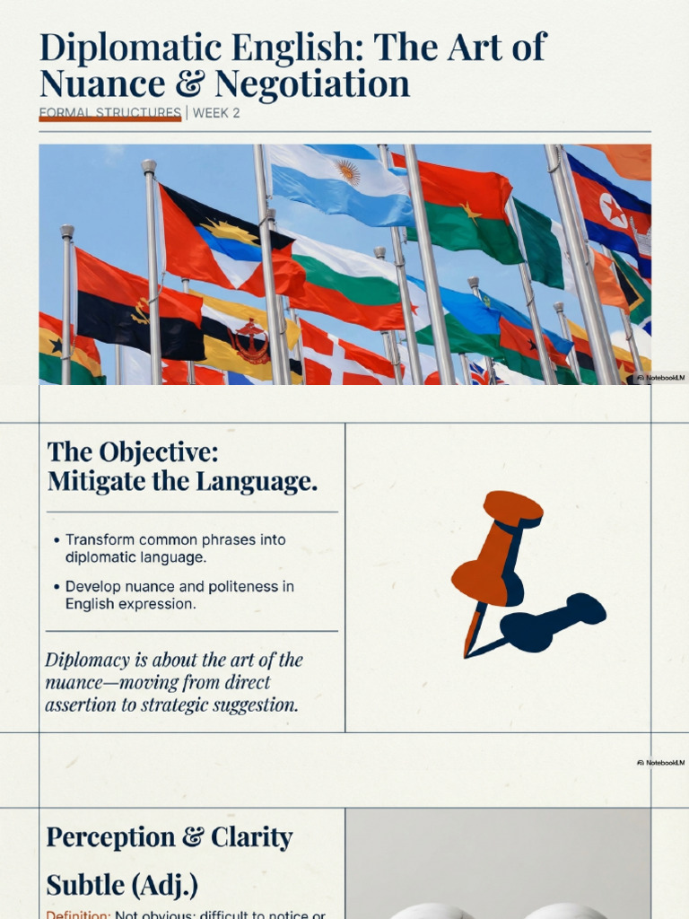 Diplomatic English Mastering Nuance | PDF