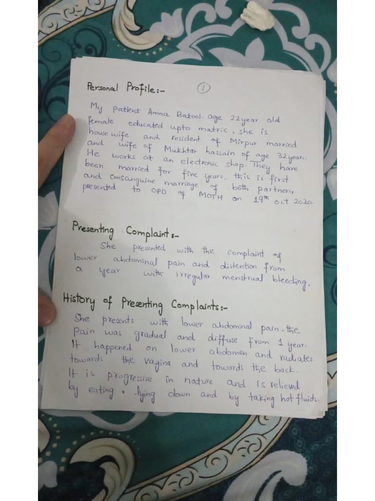 Gynae Obs History | PDF