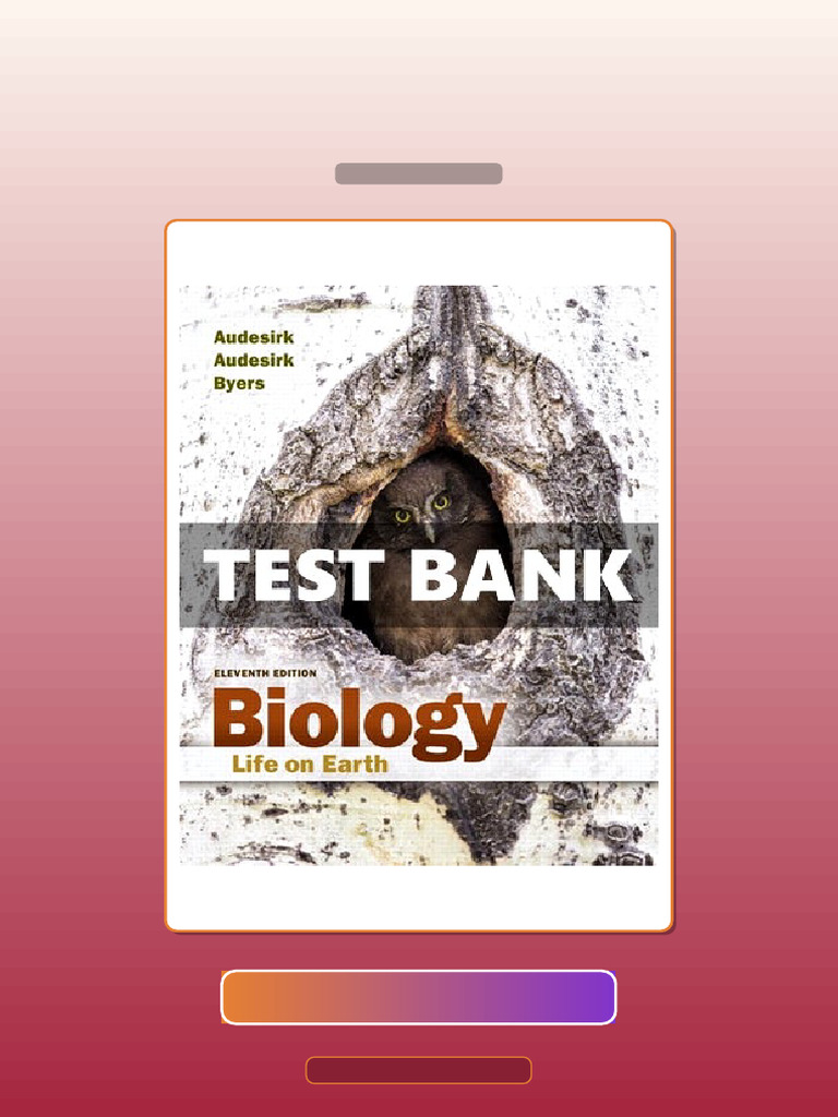 Test Bank for Biology Life on Earth 11th Ed Audesirk | PDF | Multiple ...