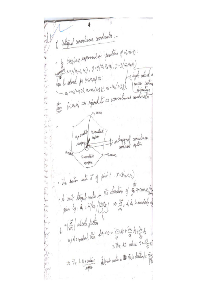 PHI 101 Notes Vector Calculus | PDF