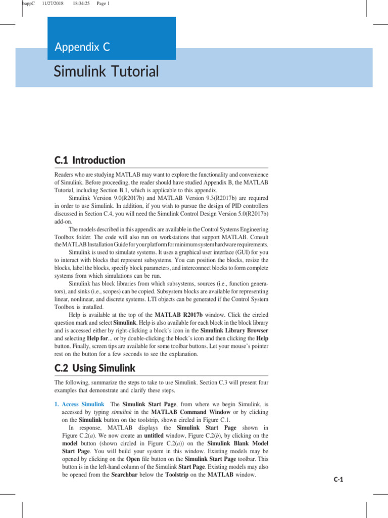 Simulink Tutorial for MATLAB Users | PDF | Control Theory | Matlab
