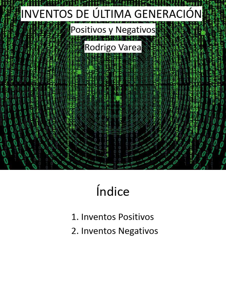 Inventos Innovadores: Pros y Contras | PDF