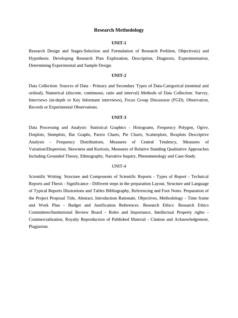 Research Methodology | PDF