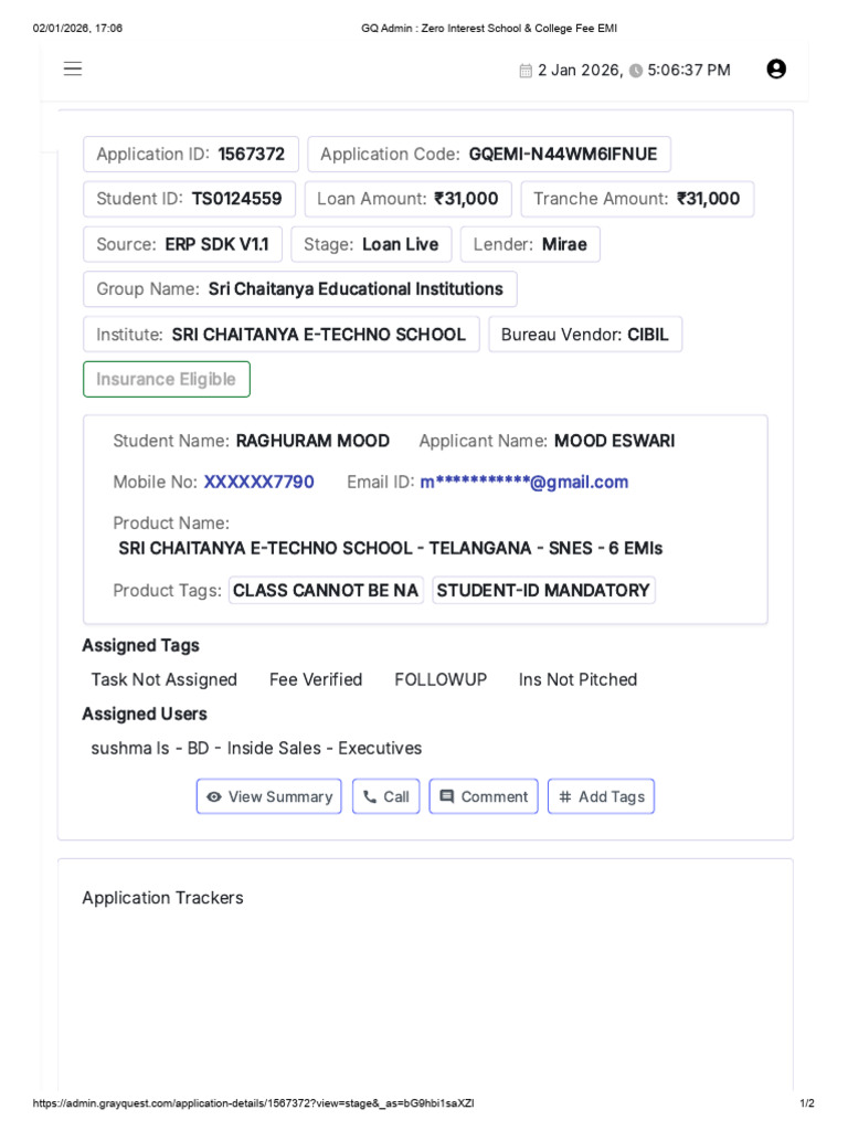 GQ Admin _ Zero Interest School & College Fee EMI | PDF | Credit ...