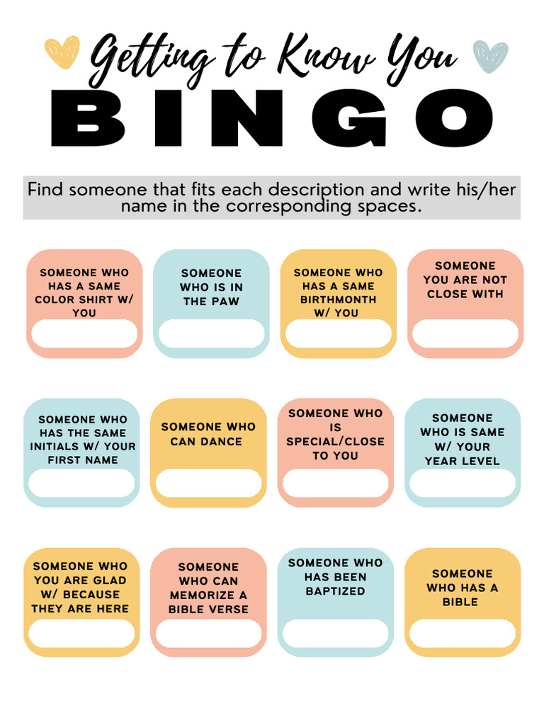 Bingo Icebreaker Activity Guide | PDF