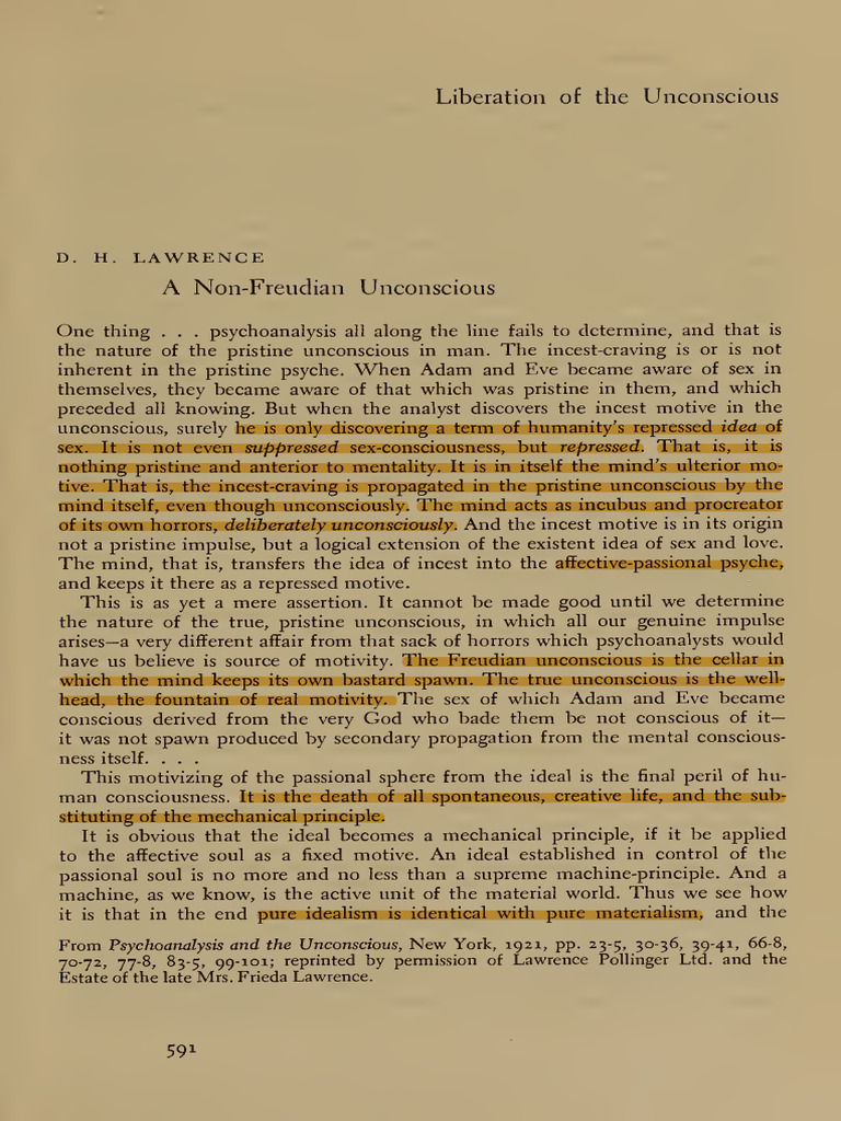 Richard Ellmann - The Modern Tradition-615-619 | PDF | Unconscious Mind ...