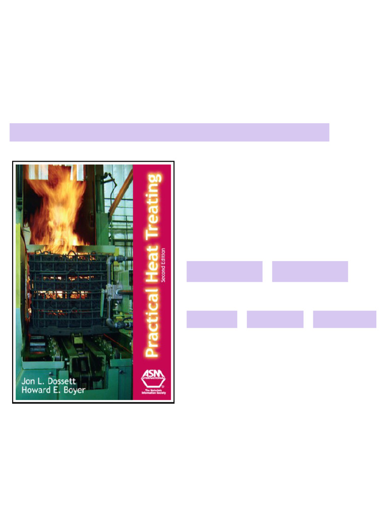 Practical Heat Treating 2nd Edition Boyer full | PDF | Economics | Communication