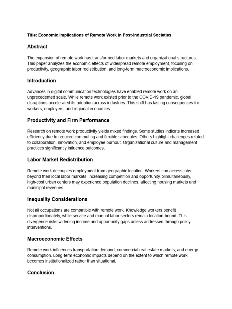Title_ Economic Implications of Remote Work in Post-Industrial ...