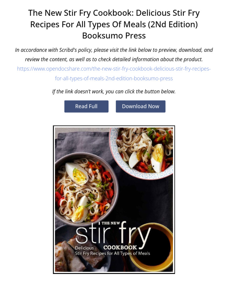 The New Stir Fry Cookbook: Delicious Stir Fry Recipes for All Types of ...