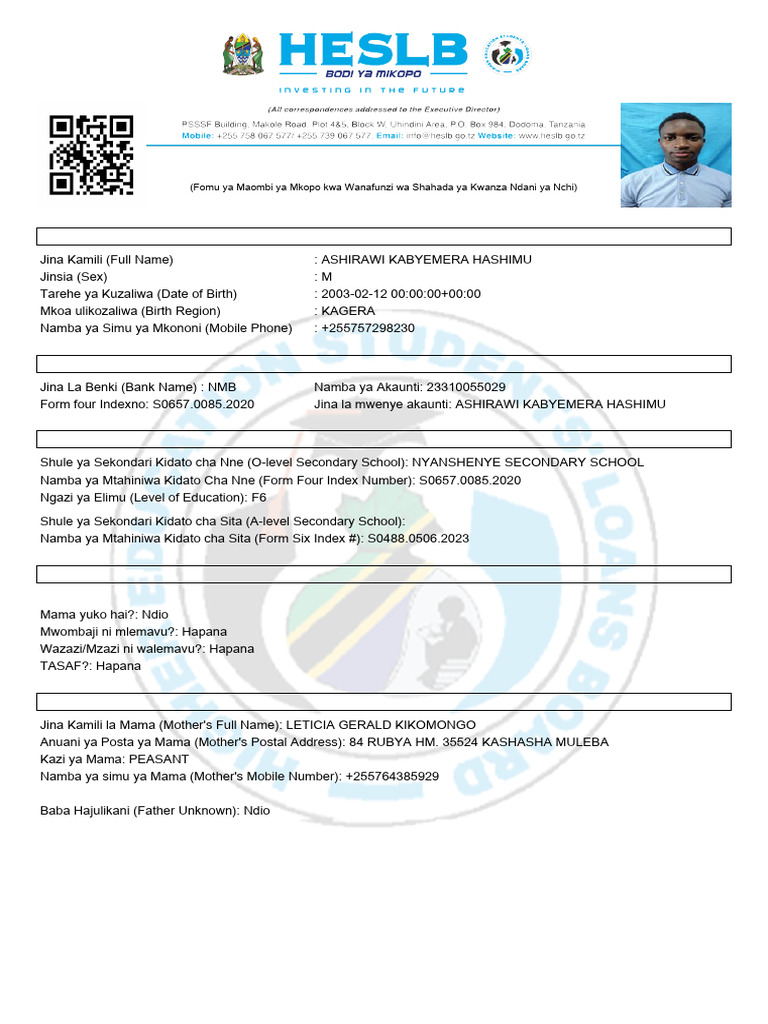 201162 Complete Application Form | PDF