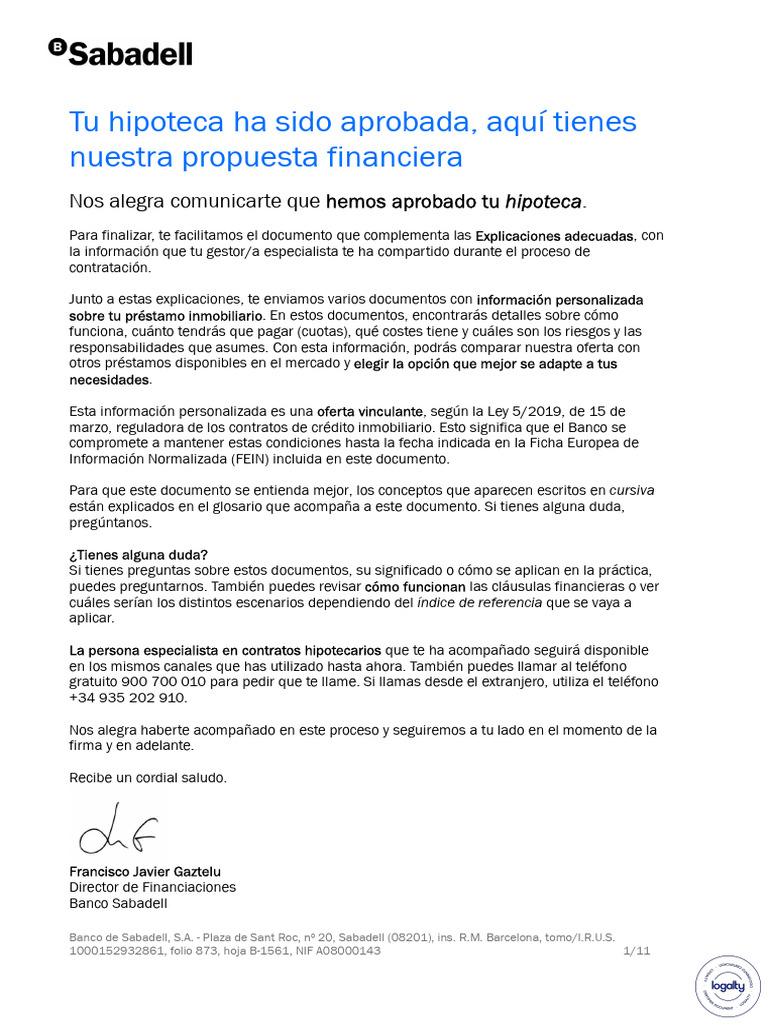 FEIN ID 2503509 | PDF | Hipotecas | Interés