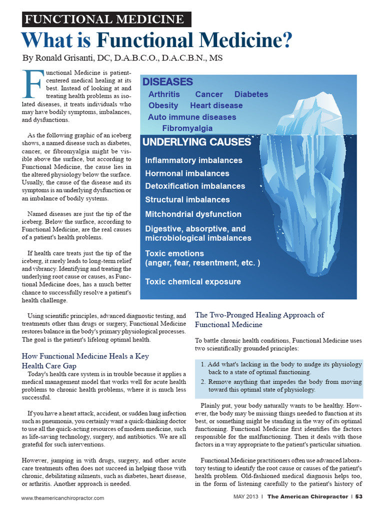 Understanding Functional Medicine Approaches | PDF | Medicine | Chronic ...