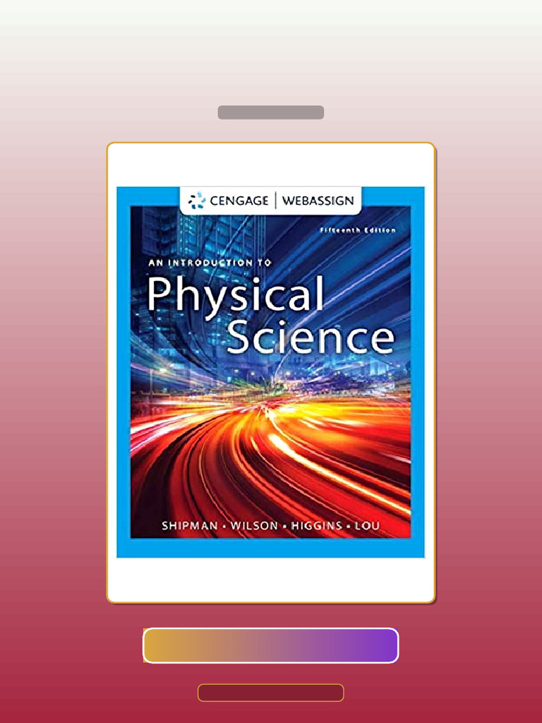 Test Bank for an Introduction to Physical Science 15th Edition by Jerry ...