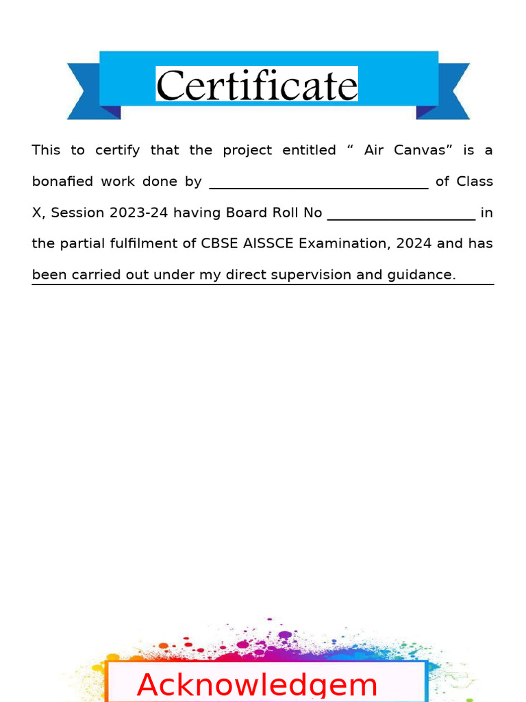 Air Canvas | PDF | Computer Vision | Computing